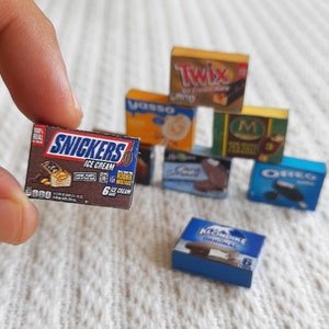 8 Different Miniature Ice Cream Box Templates Digital Download ...