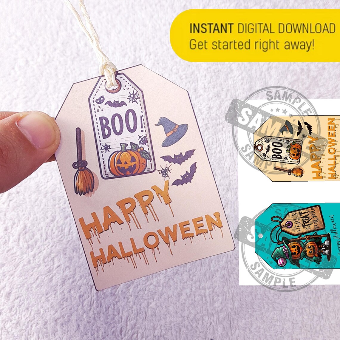 Printable Halloween Favor Tags Tempalte 2 Style Halloween Gift Tags ...