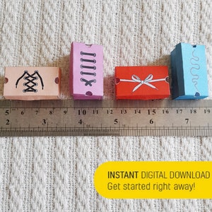 Mini Shoe Box 4 Style Fashion Design Shoe Box Template PRINTABLE File ...