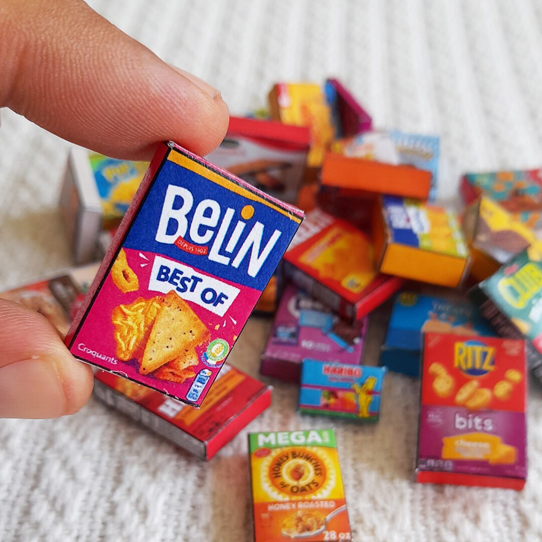 30 Style Miniatures Groceries Snack / Biscuit Templates Mini - Etsy