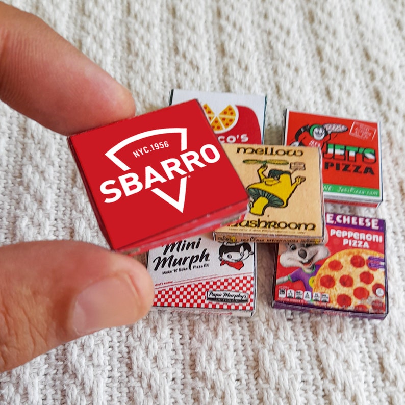 Miniature Pizza Box Template / 6 Style Miniature Pizza Box Template ...