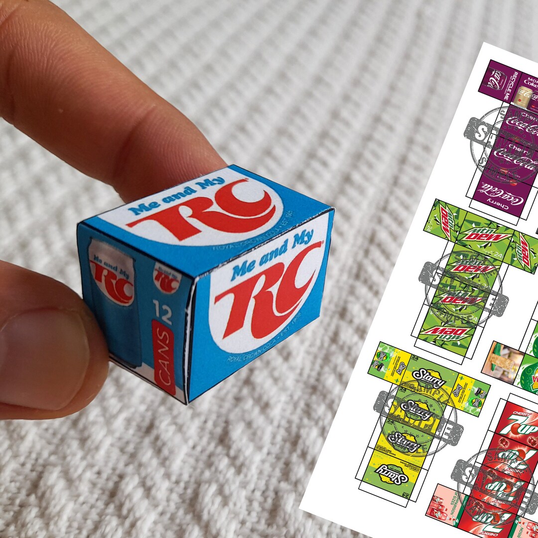 9 Style Miniature Groceries Drink Boxes - Miniature Coke / Soda and ...