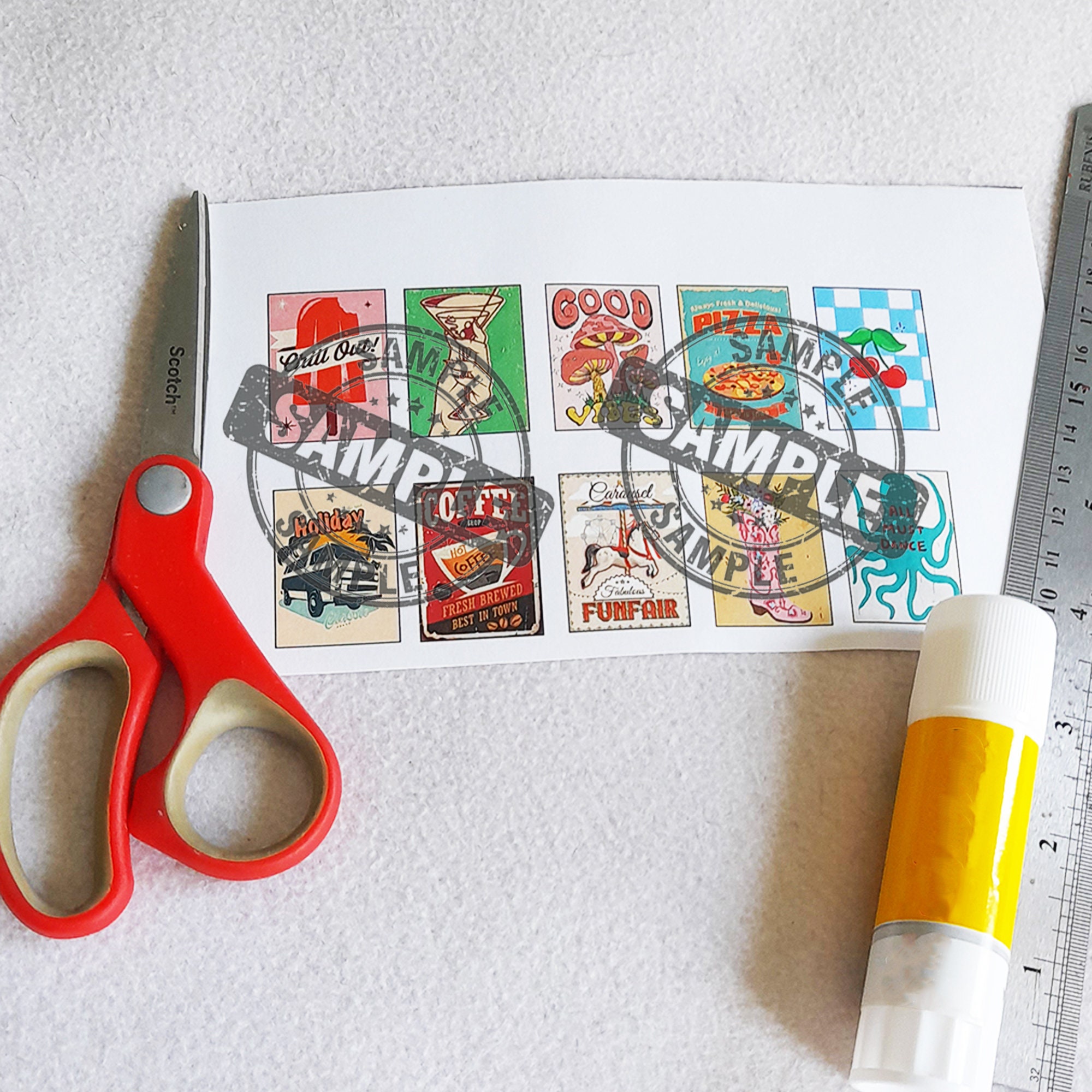 Miniature Dollhouse Posters Templates Printable Miniature - Etsy