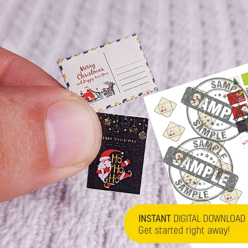 Mini Envelope & Christmas Card Set 20 Pieces Christmas Envelopes ...