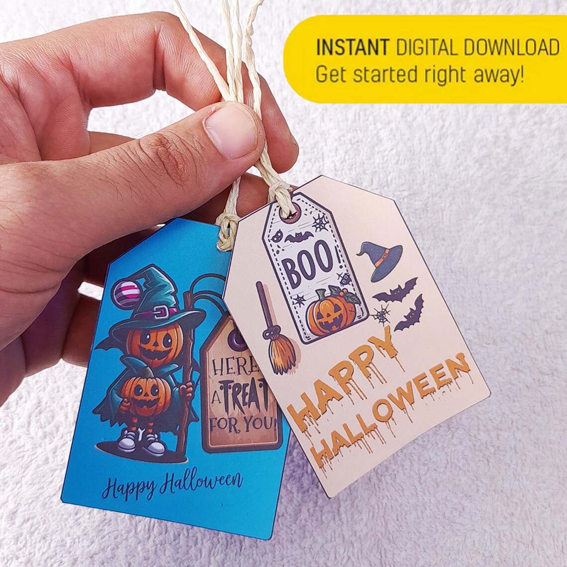 Printable Halloween Favor Tags Tempalte 2 Style Halloween Gift Tags ...