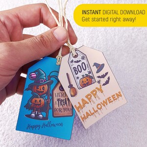 Printable Halloween Favor Tags Tempalte 2 Style Halloween Gift Tags ...