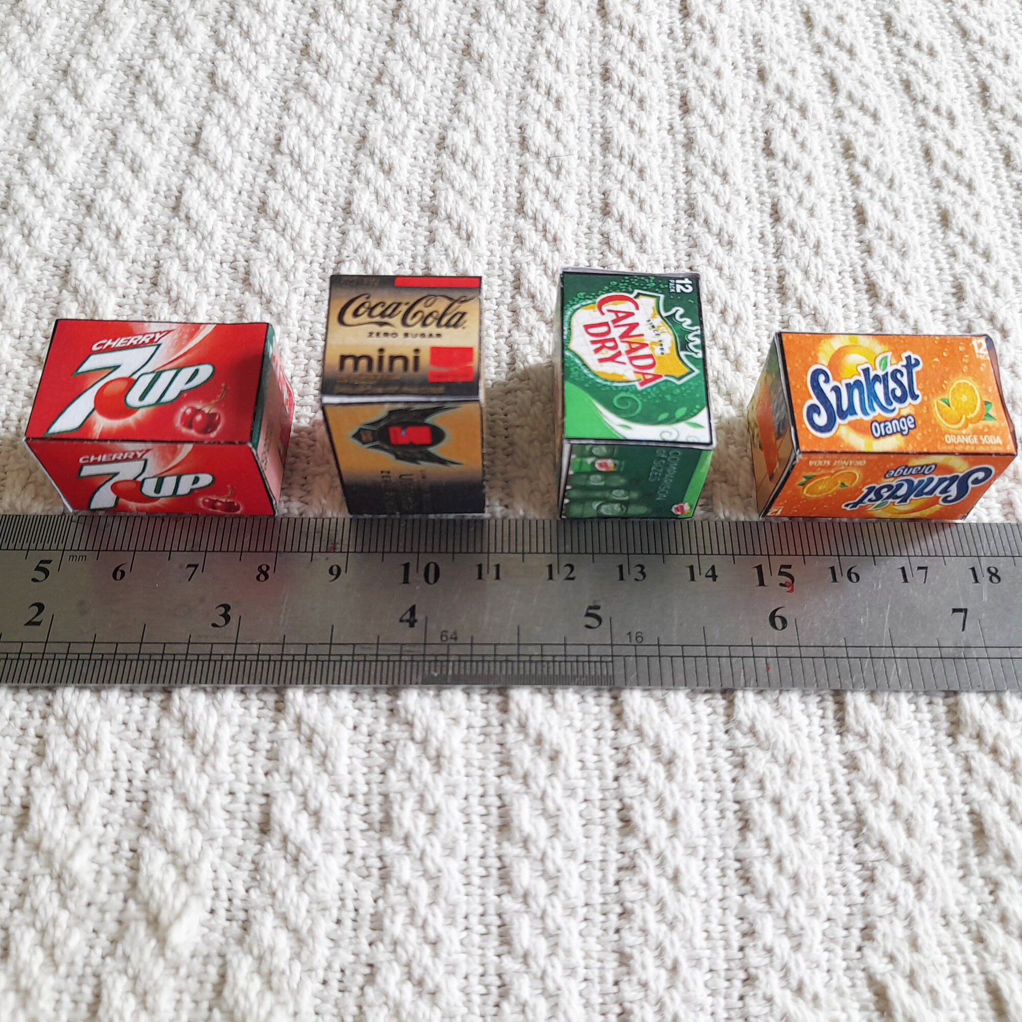 9 Style Miniature Groceries Drink Boxes Miniature Coke / - Etsy