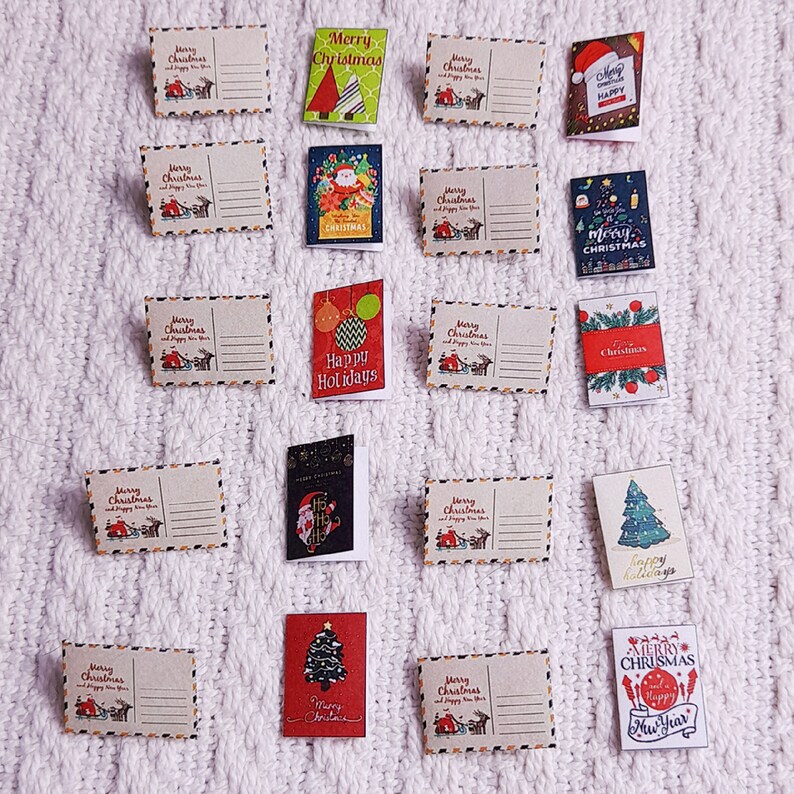 Mini Envelope & Christmas Card Set 20 Pieces Christmas Envelopes ...