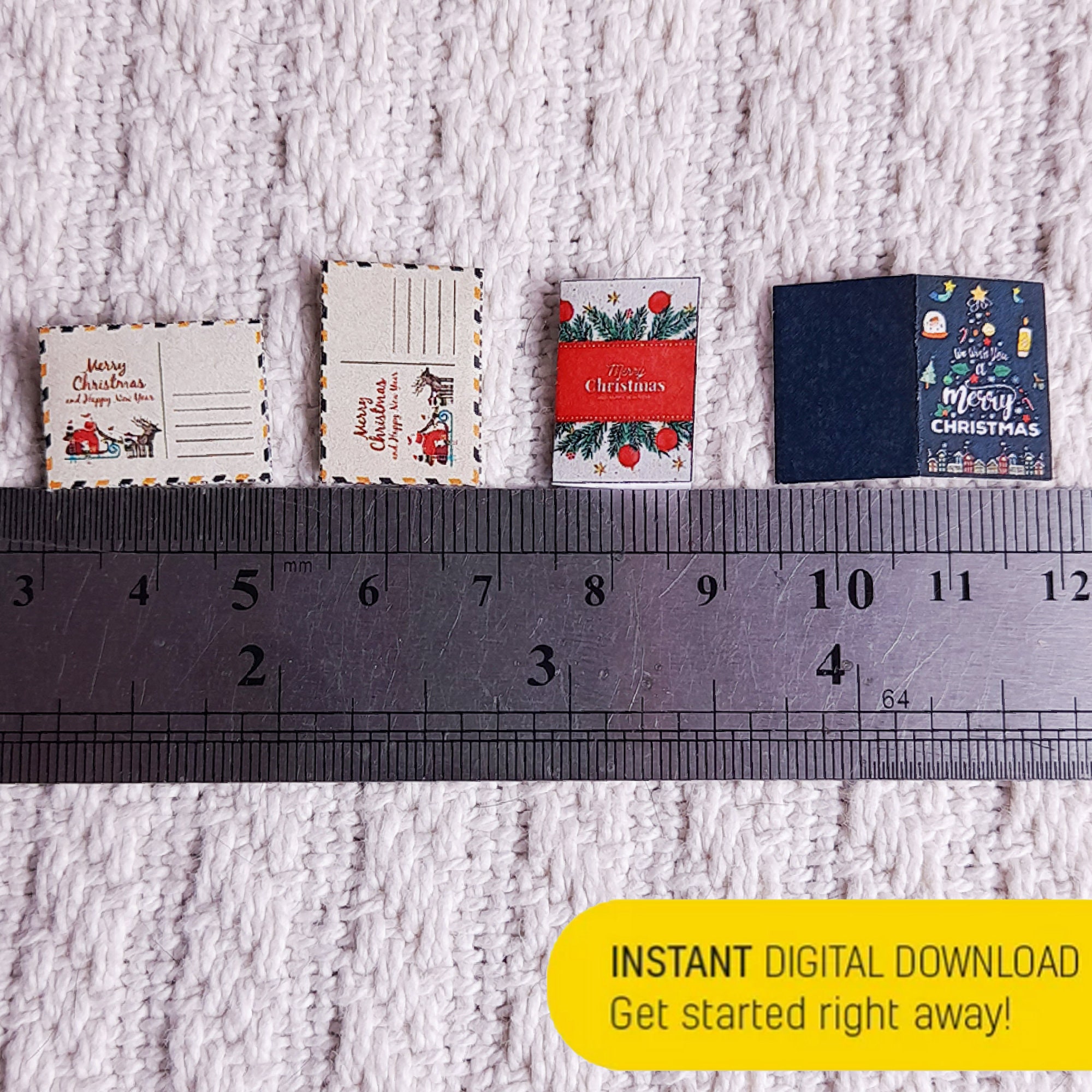 Mini Envelope & Christmas Card Set 20 Pieces Christmas Envelopes ...