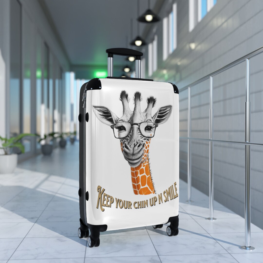 Customised Giraffe Print Suitcase - Etsy