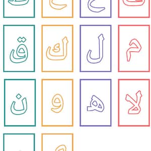Arabic Alphabet Flashcards - Printable PDF - Huruf Hijaiyyah - Complete ...