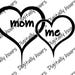 Heart Outline PNG Mom Heart Outline DIGITAL DOWNLOAD Black Heart White ...