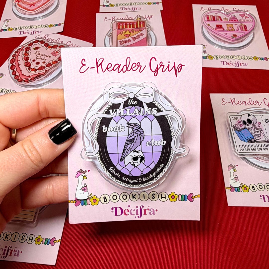 Kindle&kobo Magnetic Grip - Villains Book Club - Etsy