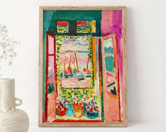 Henri Matisse Cat Print, Matisse Open Window Cat Poster, Cat Art ...