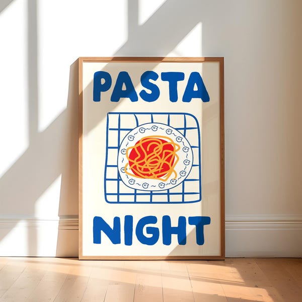 Pasta Poster - Etsy