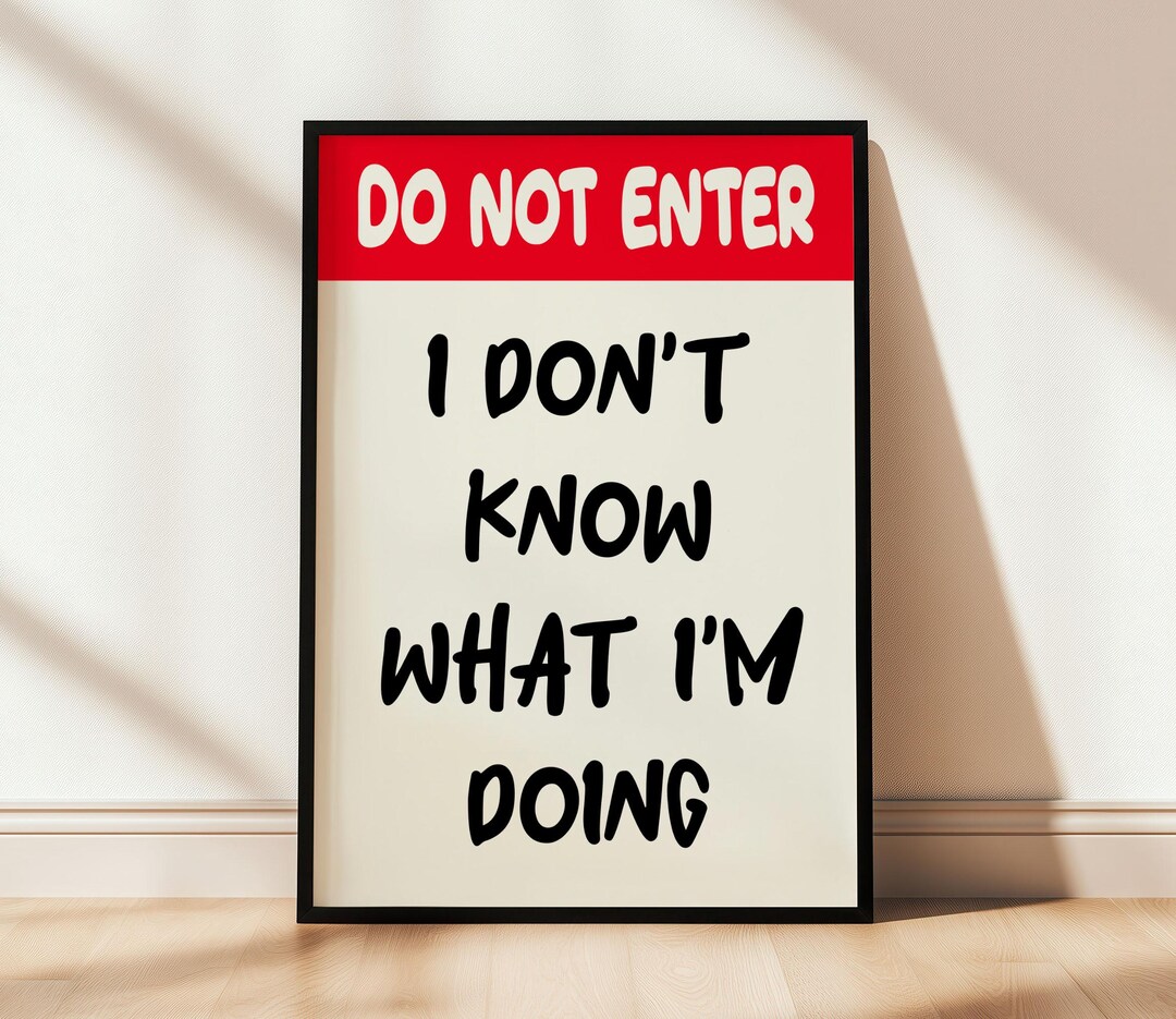 Kitchen Wall Art, Funny Kitchen Poster, Modern Minimalist Typography ...