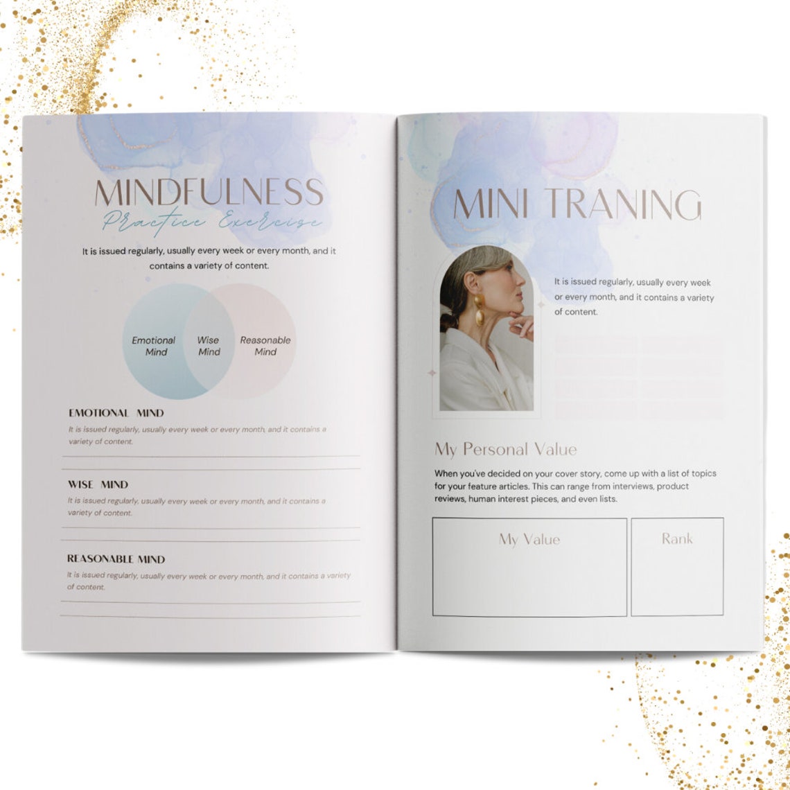 25 Watercolor Workbook Template, White Elementary Workbook Template ...