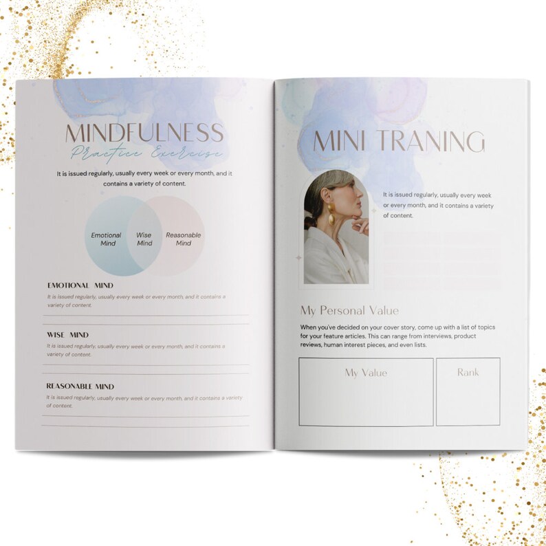 25 Watercolor Workbook Template, White Elementary Workbook Template ...