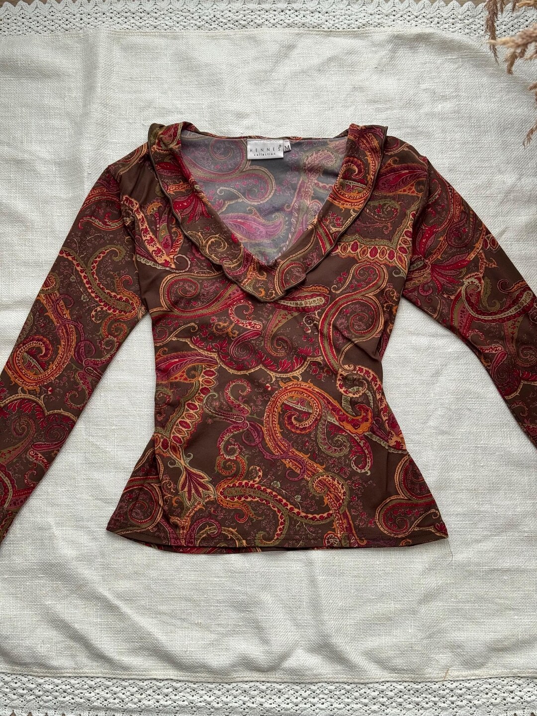 Vintage Hennes Blouse Frill Mesh 2000s Y2k Fairycore Abba Hippie ...
