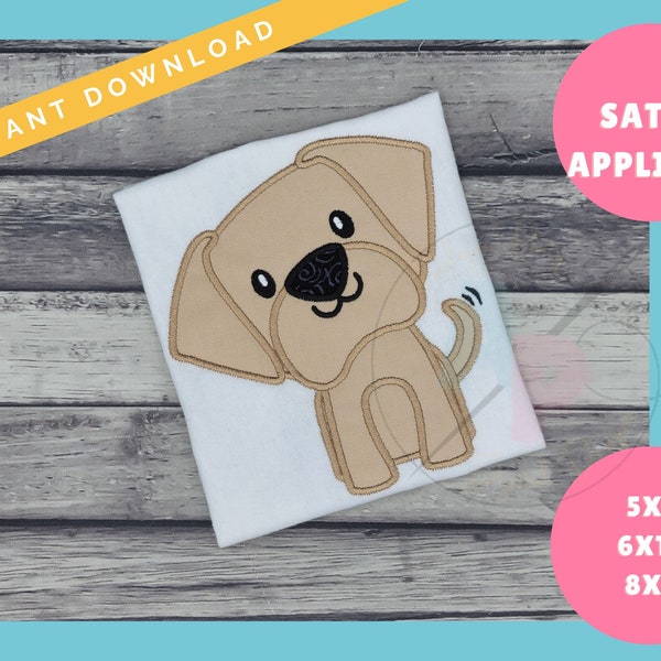 Lab Applique Design - Etsy