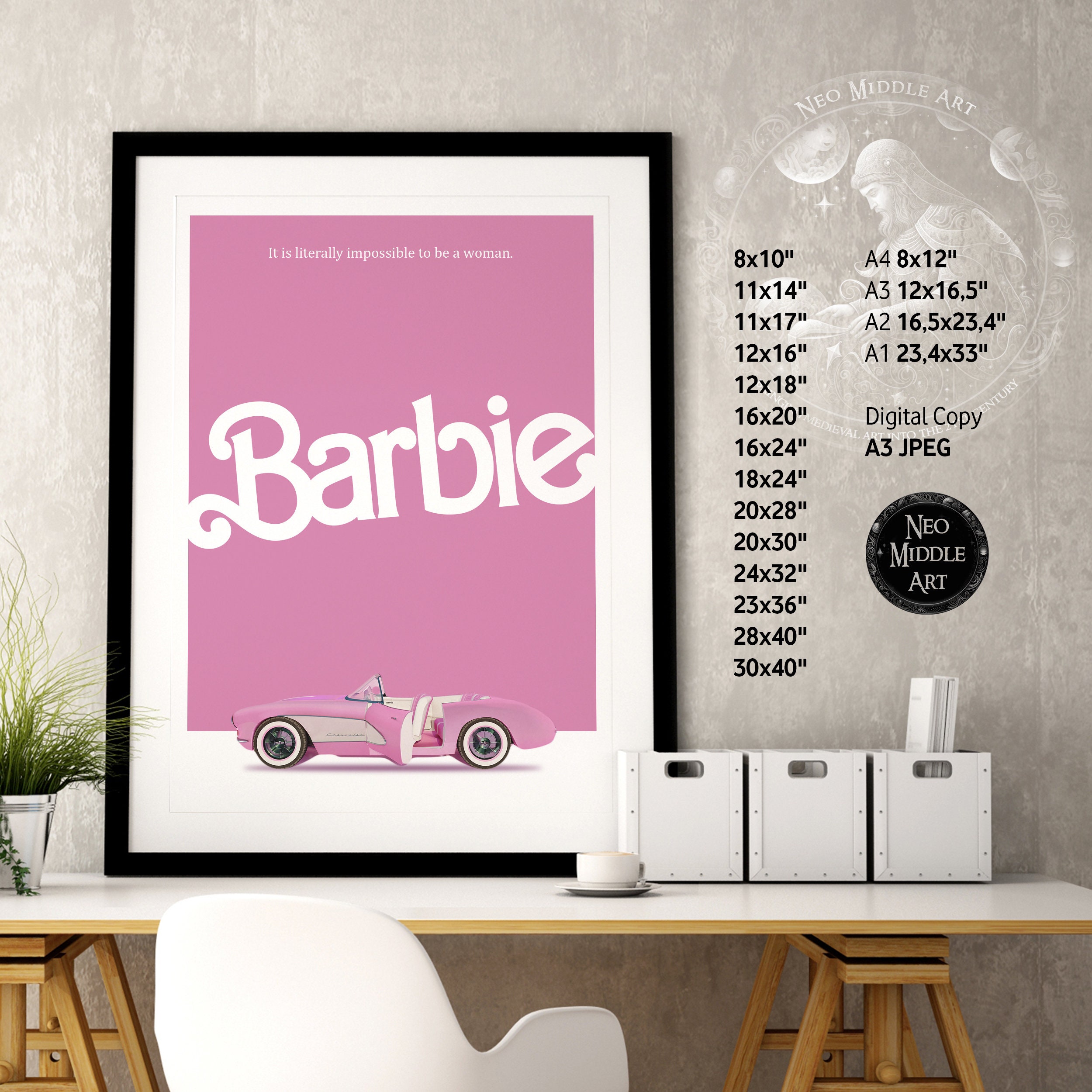 Custom Barbie Movie Quotes Poster