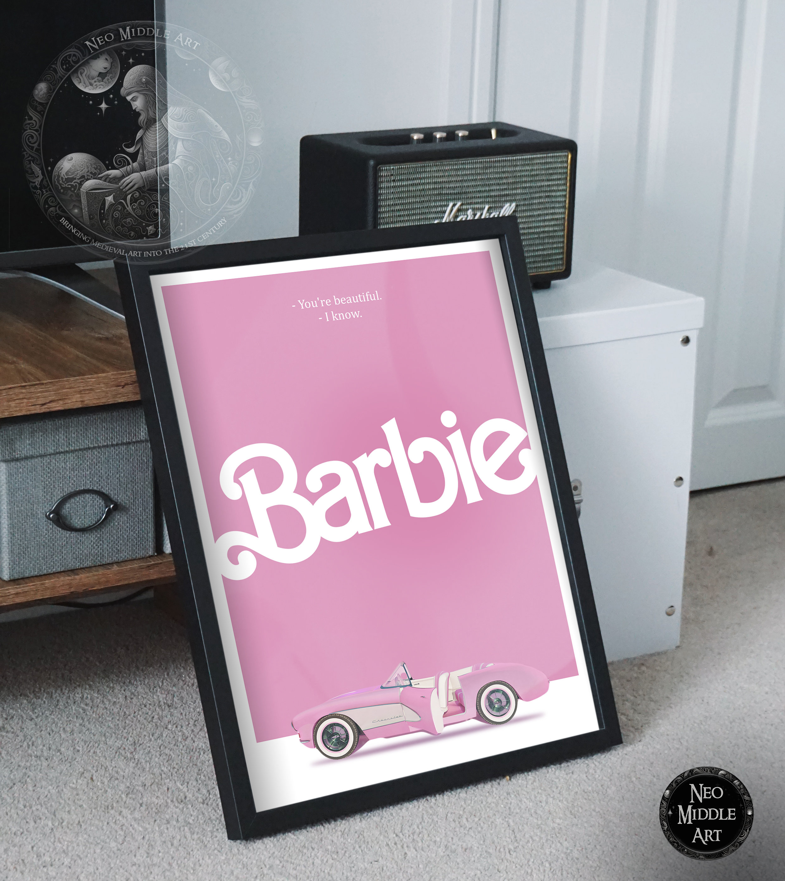 Custom Barbie Movie Quotes Poster
