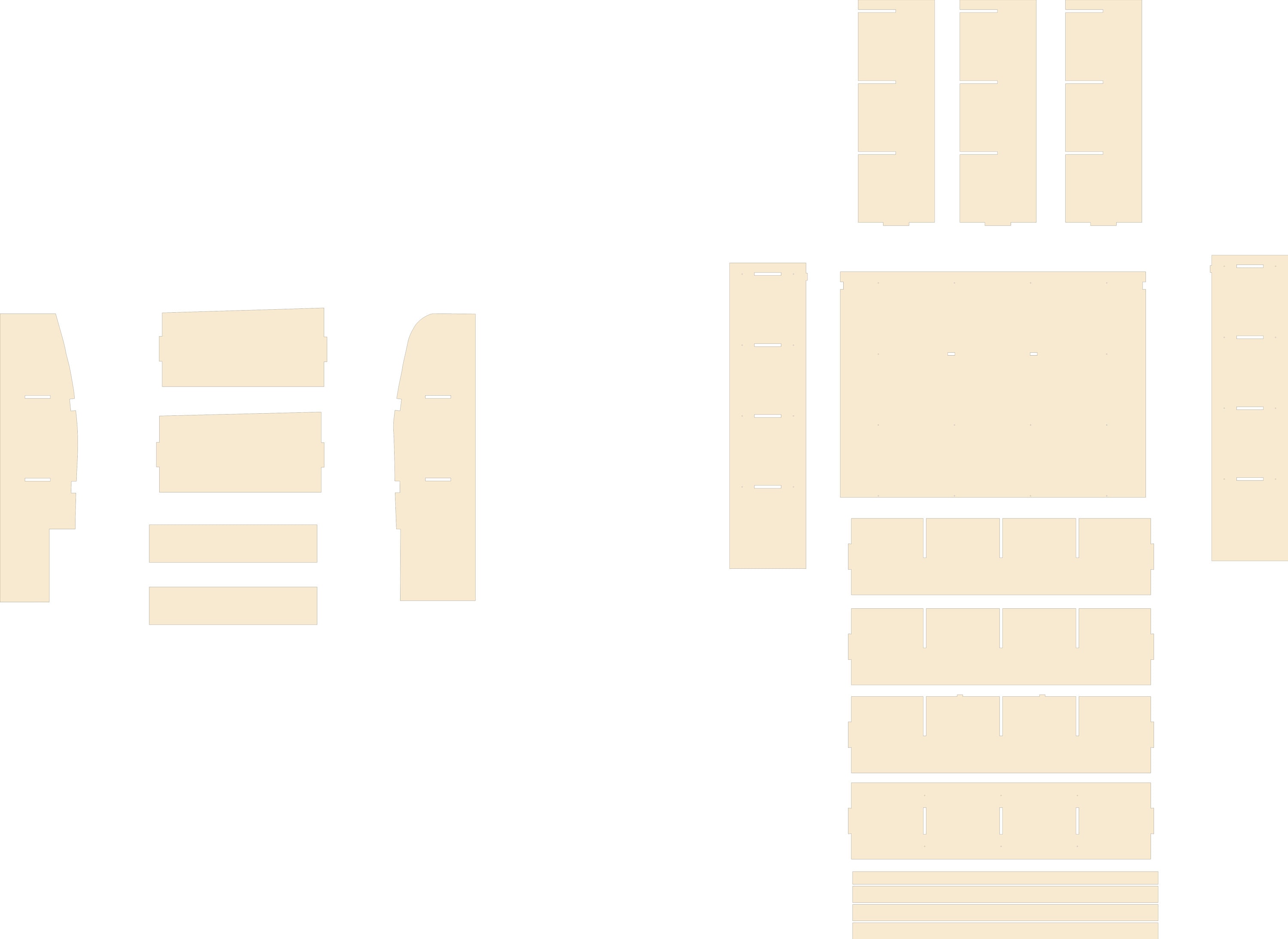 Nissan NV200 Shelving Dxf File, Dxf Files, Cnc Ready to Cut, Van ...