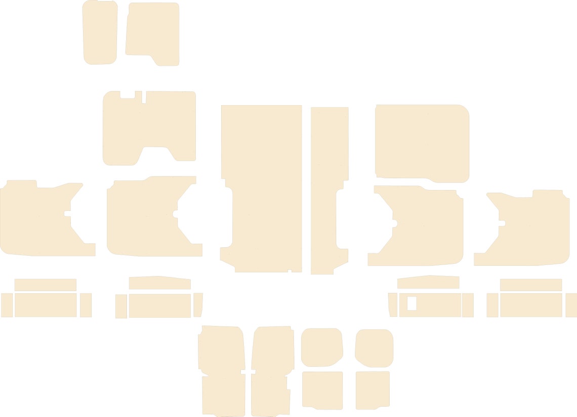 Ford Transit Custom Swb & Lwb Ply Lining Kit DXF Files, CNC Ready to ...