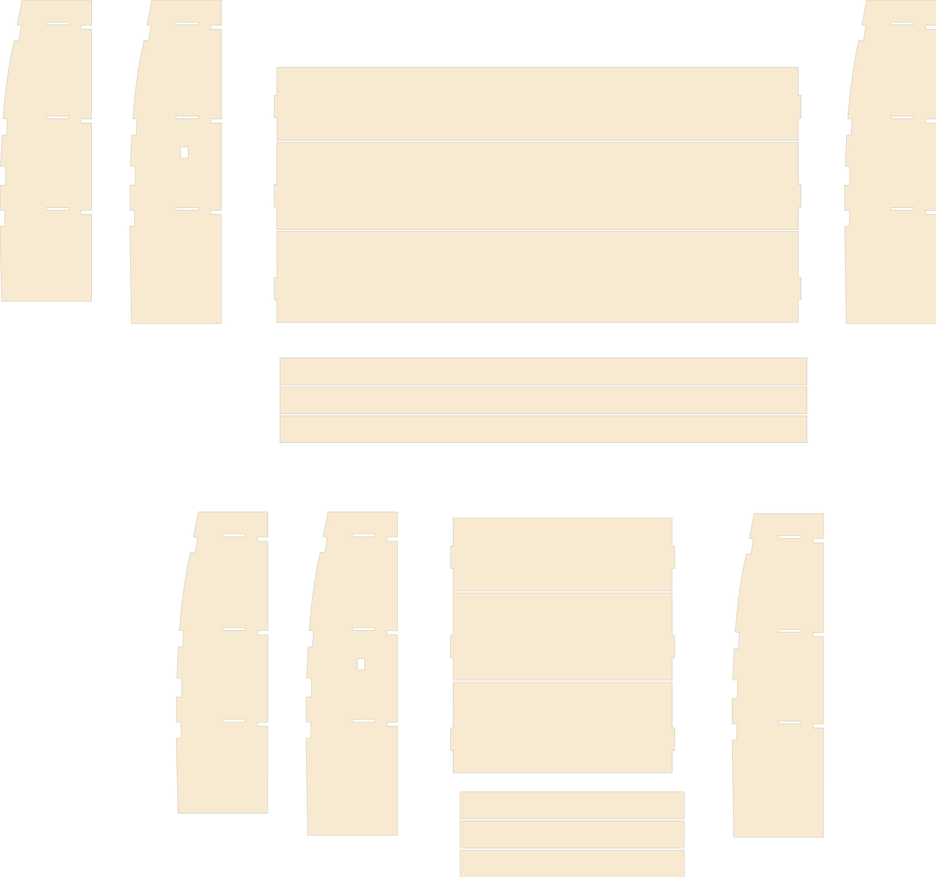 Ford Transit MWB Shelving Dxf File, Dxf Files, Cnc Ready to Cut, Van ...