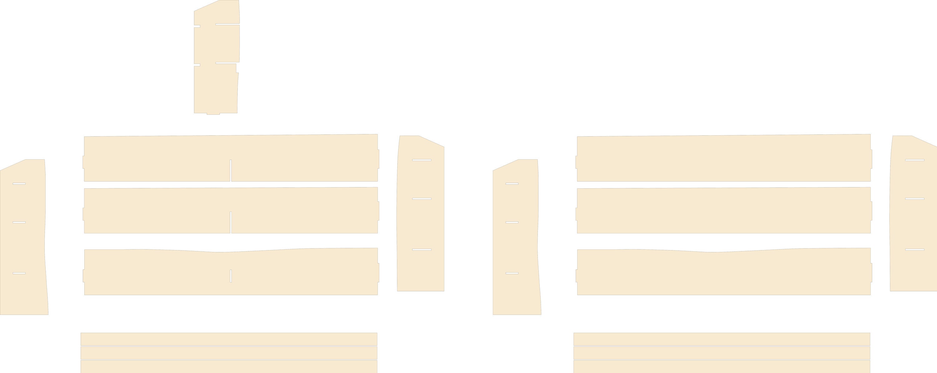 Vauxhall Vivaro LWB Shelving Dxf File, Dxf Files, Cnc Ready to Cut, Van ...