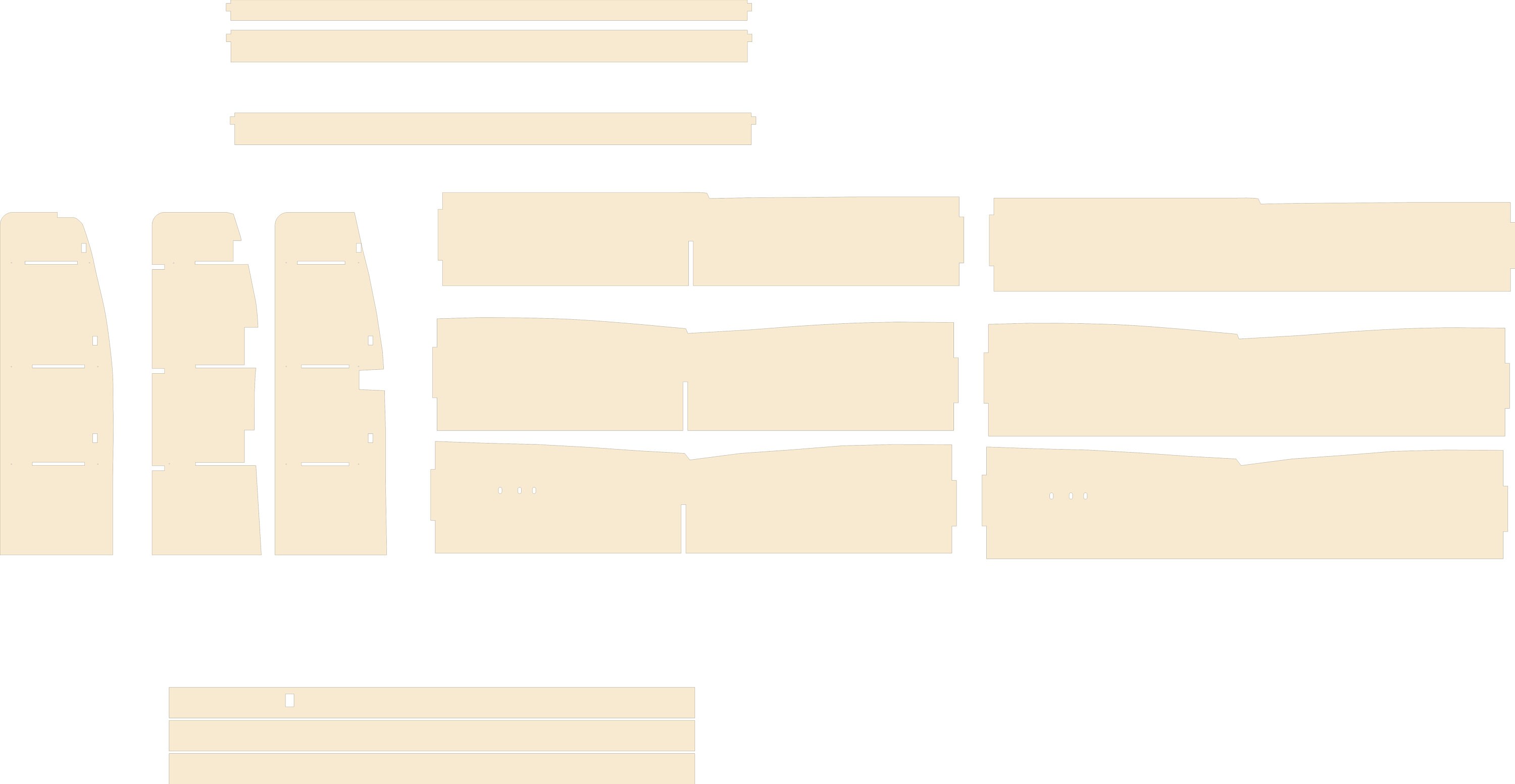 Ford Transit SWB Shelving Dxf File, 3 Tier, Dxf Files, Cnc Ready to Cut ...