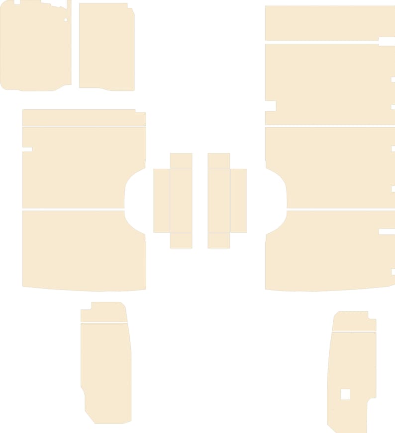 Mercedes Sprinter 2018 Upwards Mwb & Lwb Van Ply Lining Kit DXF Files ...