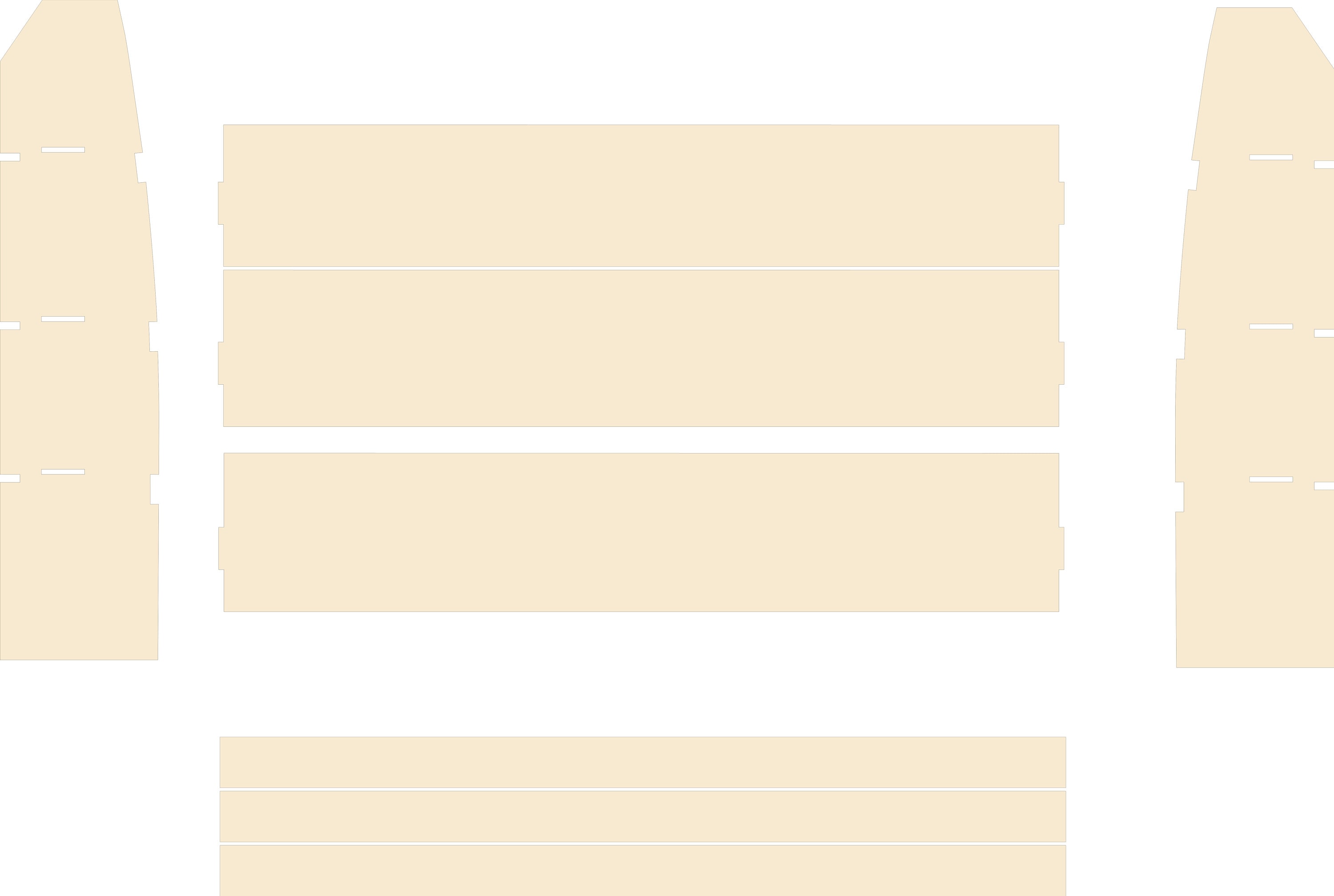 Mercedes Sprinter LWB Shelving Dxf File, Dxf Files, Cnc Ready to Cut ...