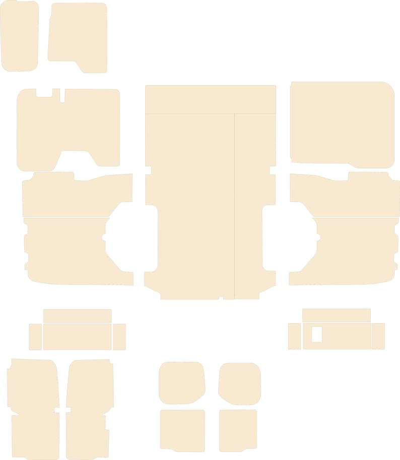 Ford Transit Custom Swb & Lwb Ply Lining Kit DXF Files, CNC Ready to ...
