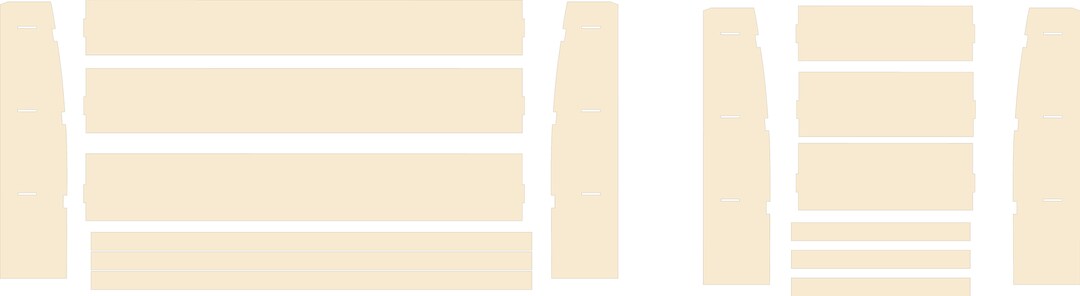 Mercedes Sprinter SWB Shelving Dxf File, Dxf Files, Cnc Ready to Cut ...