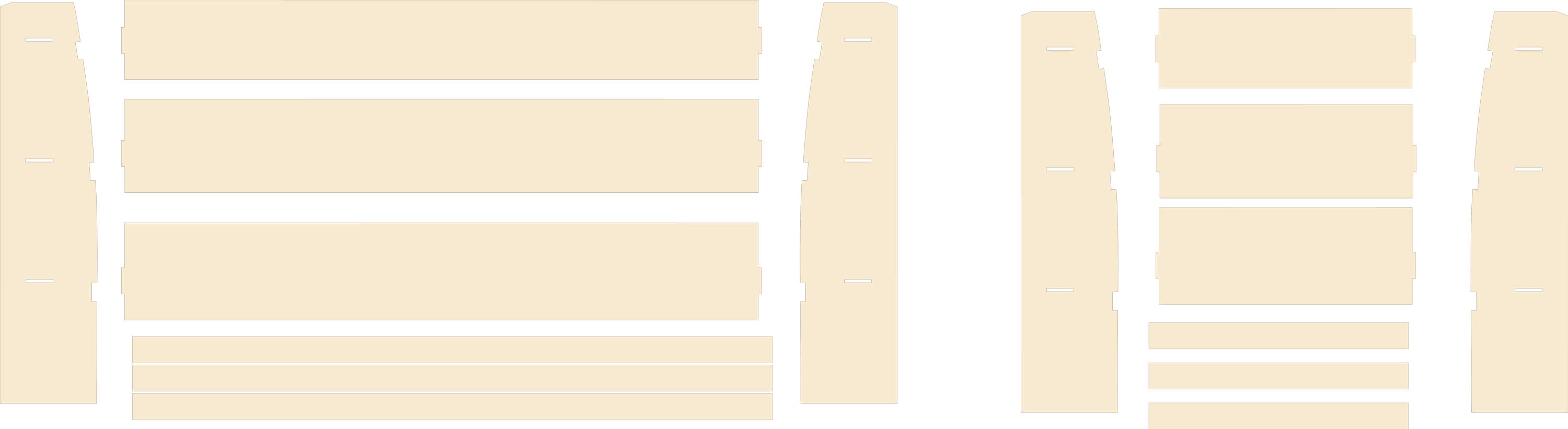 Mercedes Sprinter SWB Shelving Dxf File, Dxf Files, Cnc Ready to Cut ...