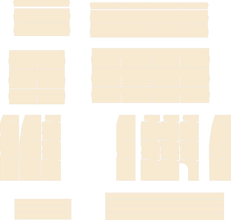 Mercedes Vito Shelving Dxf File Dxf Files Cnc Ready to Cut - Etsy