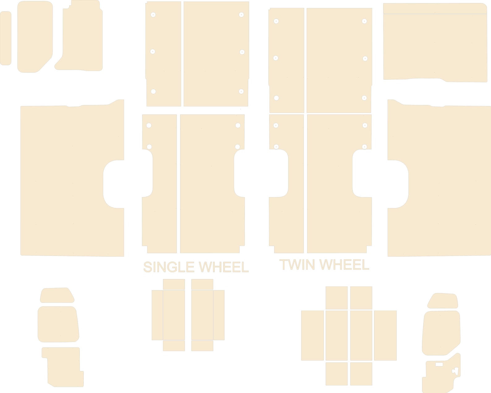 Ply Lining Templates DXF Files, Cad Files Over 110 Files Including ...