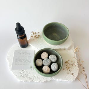 Ceramic Diffuser Stones Set of 6 | Handmade Essential Oil Diffusers | No Flame Aromatherapy ...