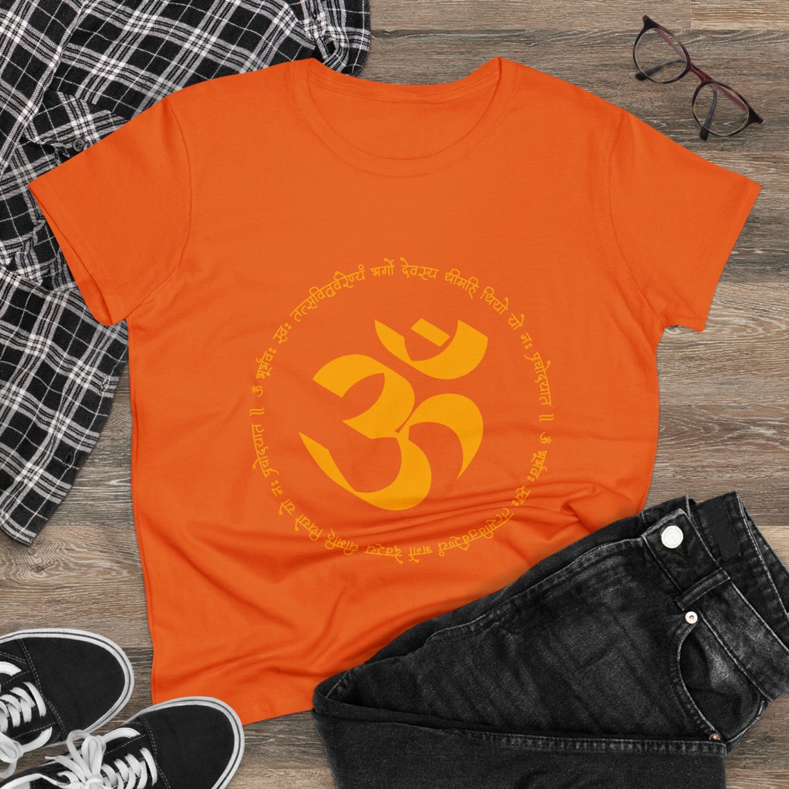 Om Symbol Gayatri Mantra Printed T Shirt Spiritual Shirt - Etsy
