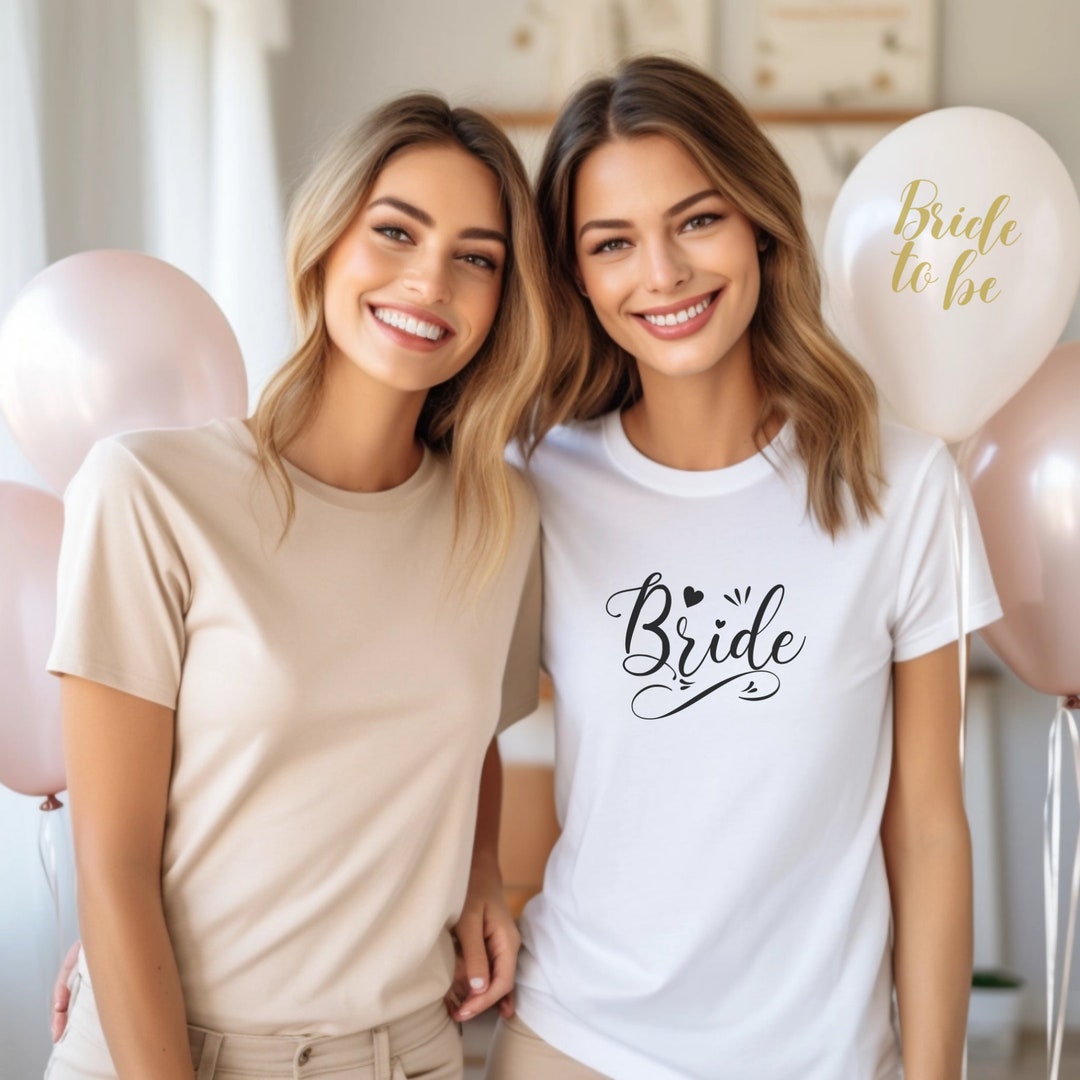 Bride Wedding Day T Shirt Bachelorette Brides T Shirt Bride Hen Party