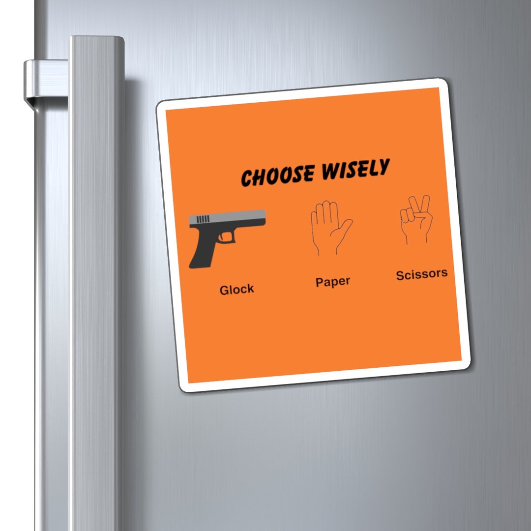 Magnets,glock Paper Scissors Shirt, Gun Shirt, Funny Adult Shirt, Rock ...