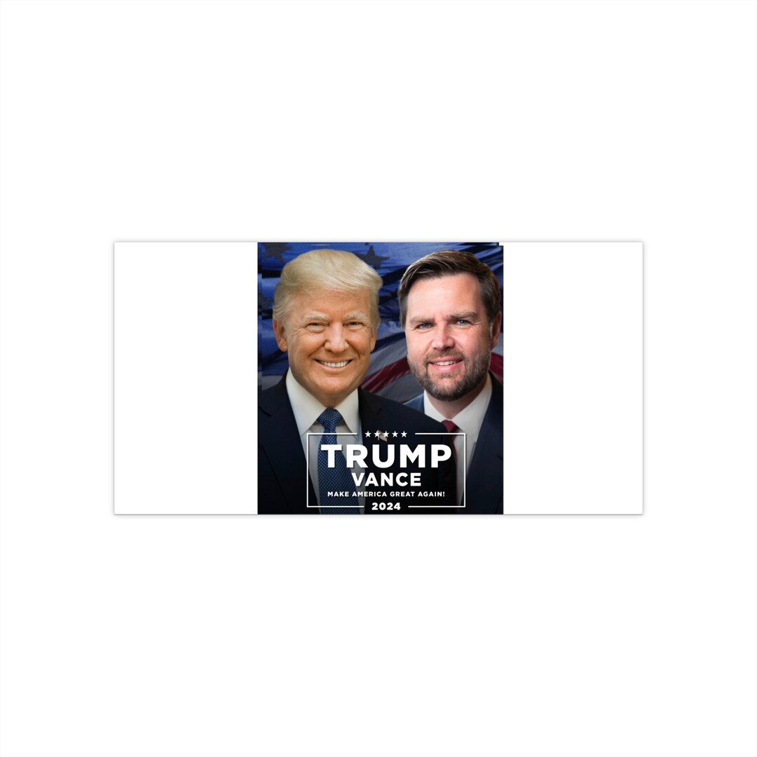 Trump Vance Bumper Sticker,trump Vance 2024 Svg,trump JD Vance Svg ...