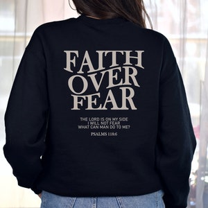 Faith Over Fear Christian ,christian Sweatshirt ,jesus Sweatshirt ...
