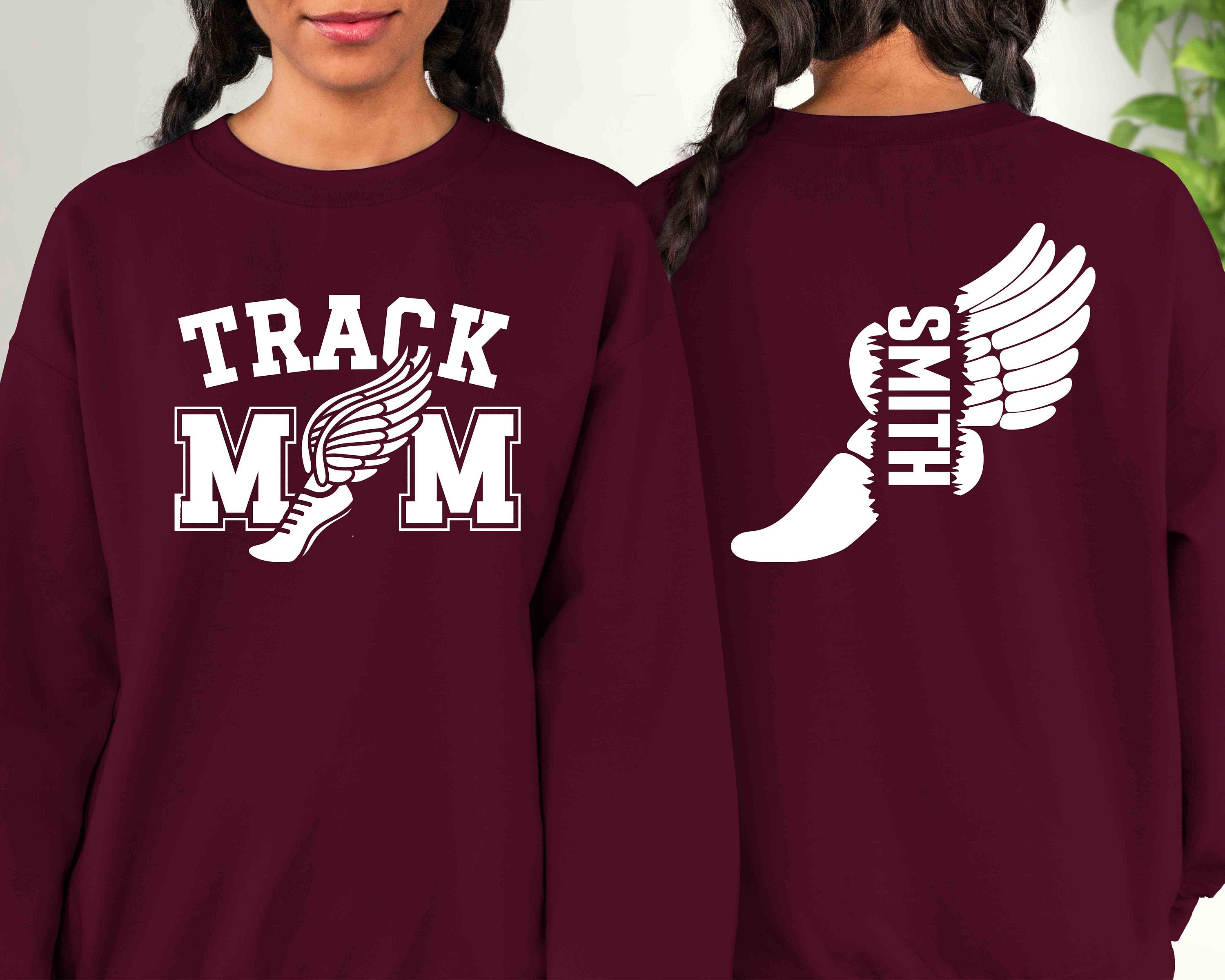 Custom Track Mom Sweatshirt,personalized Track and Field Mom Shirt ...