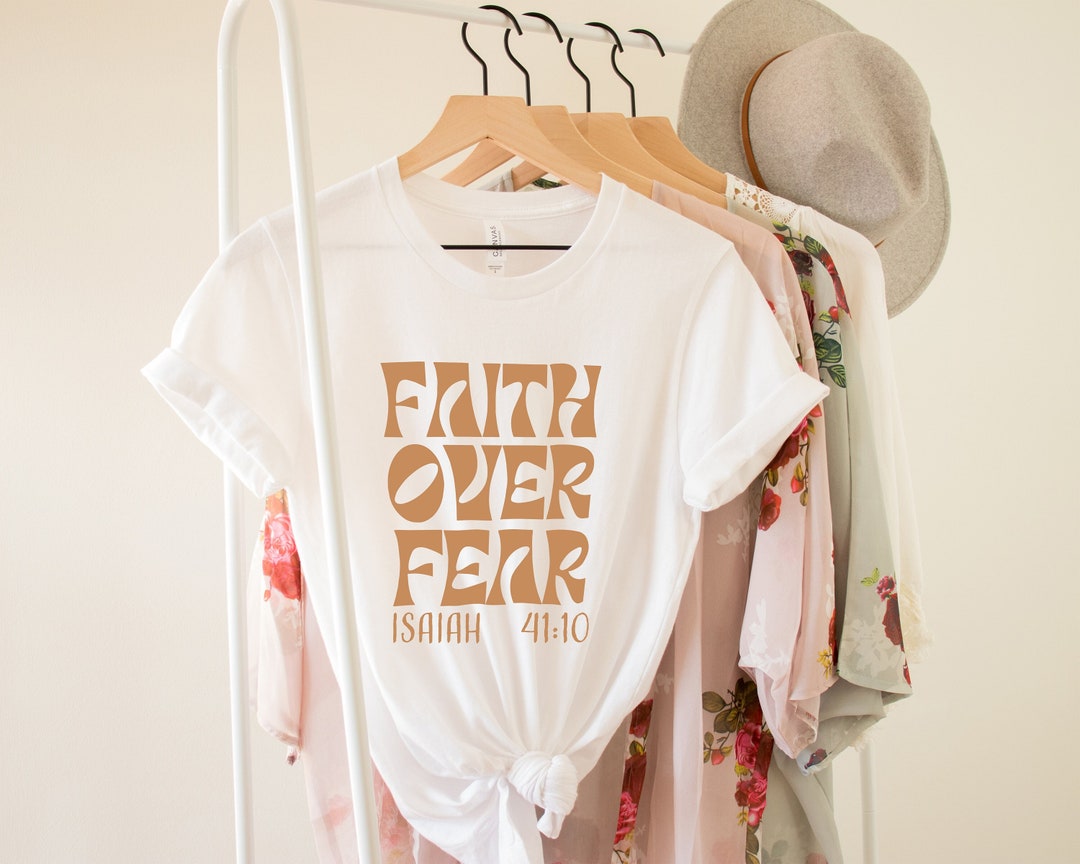 Faith Over Fear Graphic Tee | Screen Print Graphic Tshirt | Christian ...