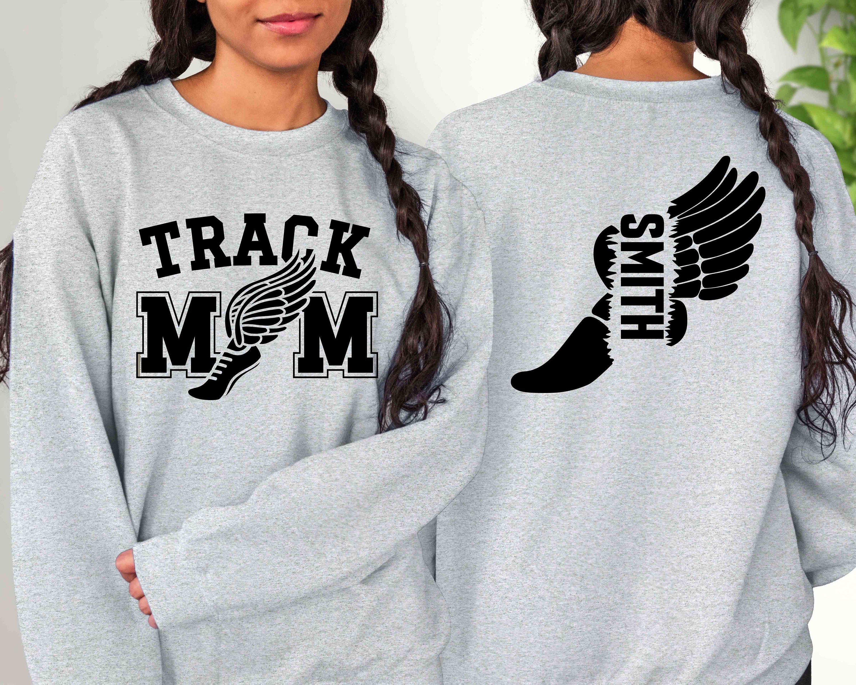 Custom Track Mom Sweatshirt,personalized Track and Field Mom Shirt ...