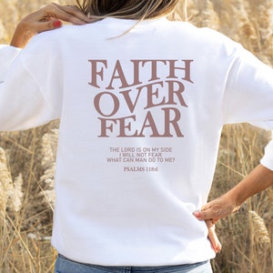 Faith Over Fear Christian ,christian Sweatshirt ,jesus Sweatshirt ...