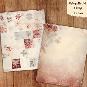 Christmas Scrapbooking Paper Christmas Junk Journal Pages Collage Sheet ...