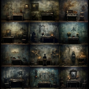 Creepy Study Room Junk Journal Kit Halloween Dark Goth Gothic Spooky ...